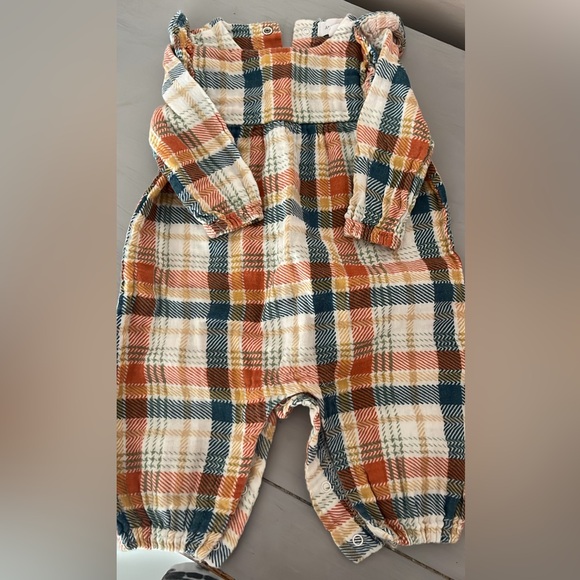 Angel Dear | One Pieces | Angel Dear Plaid One Piece Orange Blue White ...